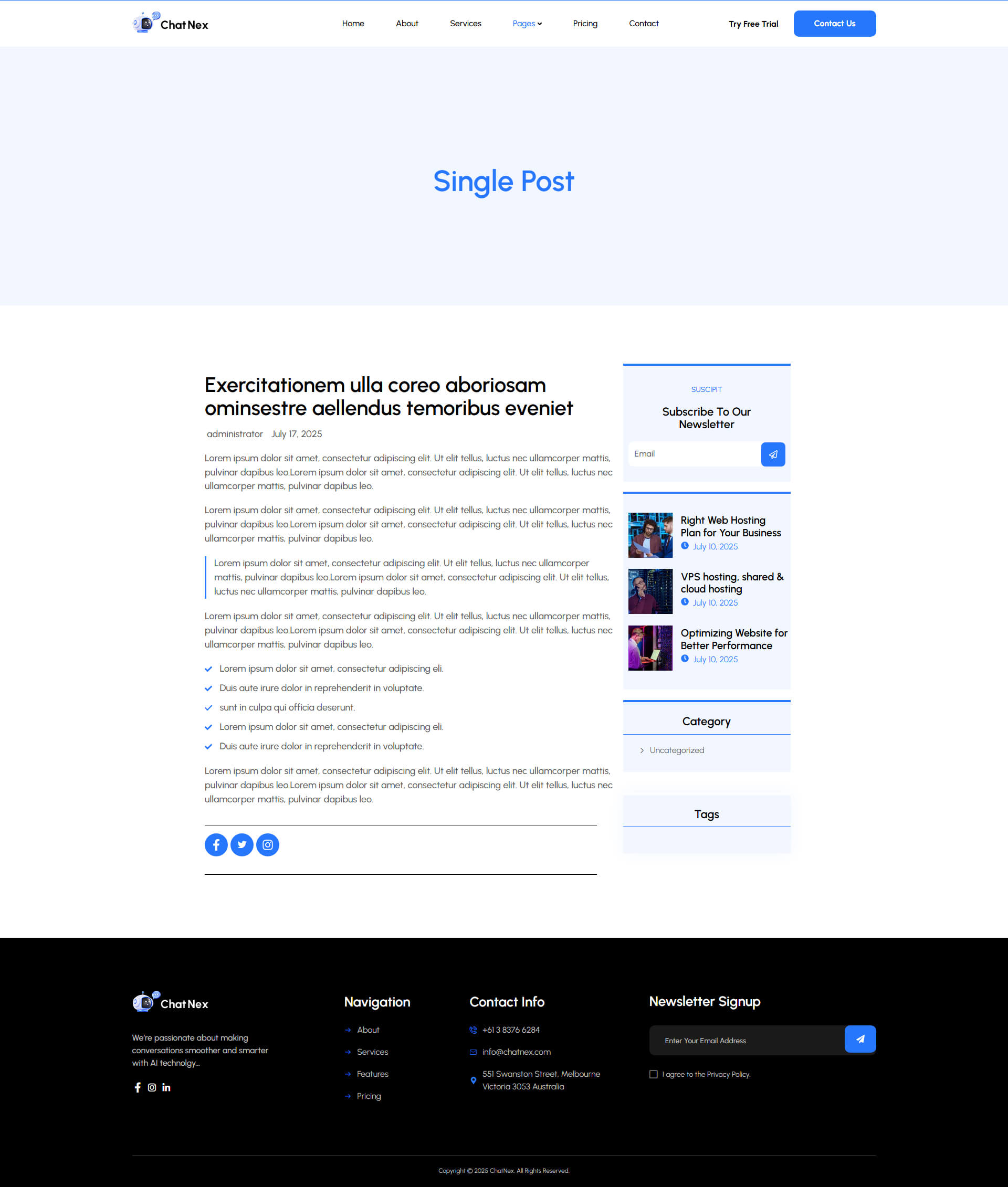 ChatNex - AI Chatbot Elementor Template Kit by designingmedia | ThemeForest